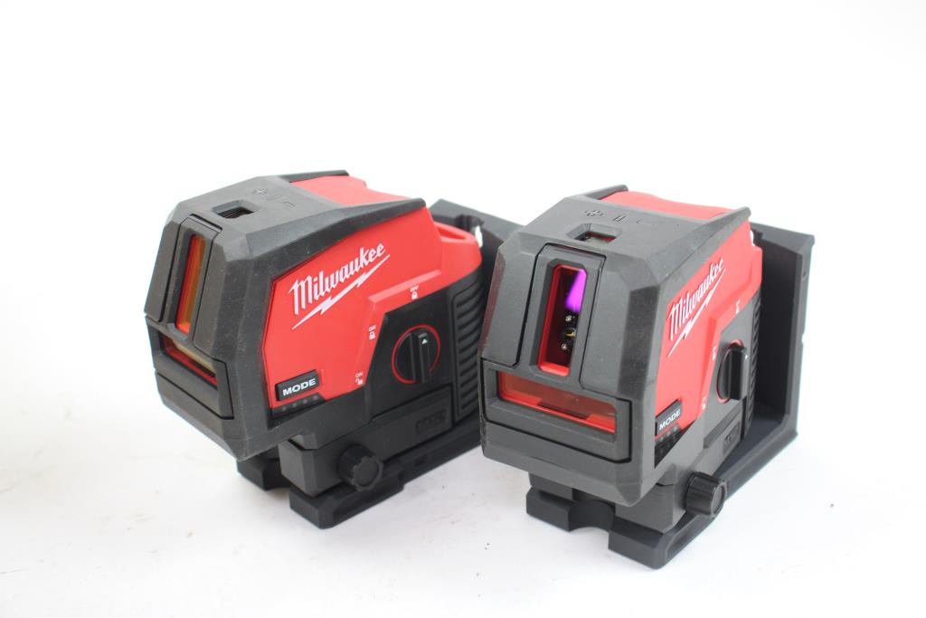 Milwaukee, Neck Light, Charger, Laser, Worlight, 5 Pieces | Property Room
