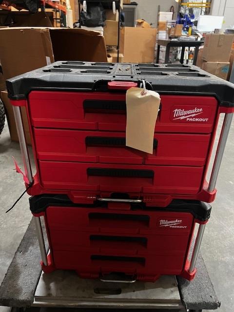 Milwaukee Packout Boxes With Misc | Property Room