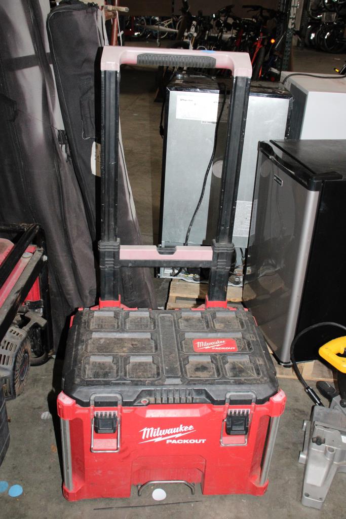 Milwaukee Packout Rolling Tool Box- Black/Red With Mixed Tools ...