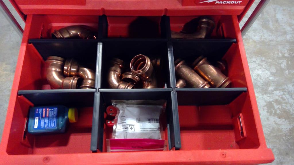Milwaukee Packout Tool Box With Plumbing Tools, 5+ Pieces | Property Room