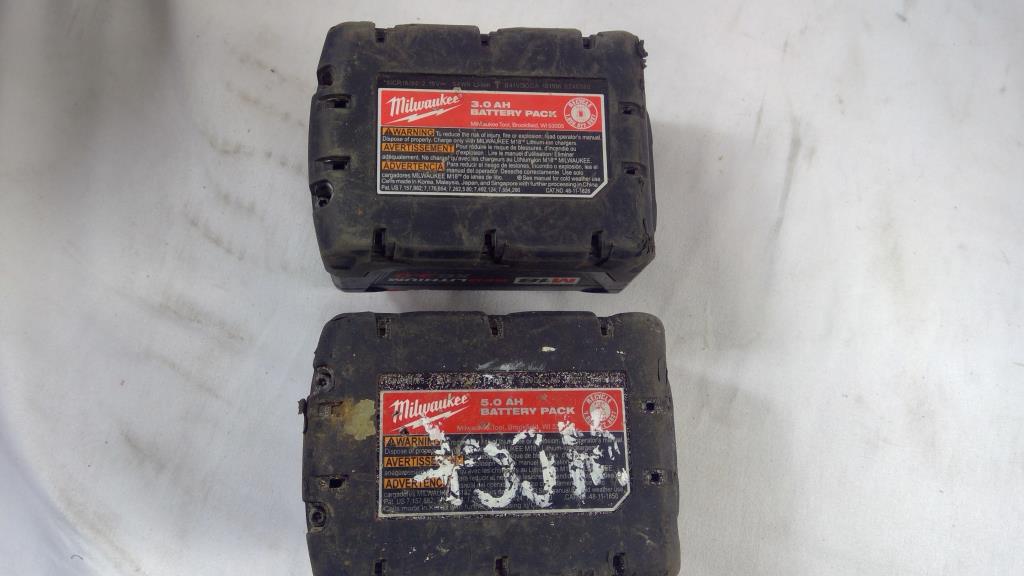 Milwaukee Rechargable Lithium Batteries, 2+ Pieces | Property Room