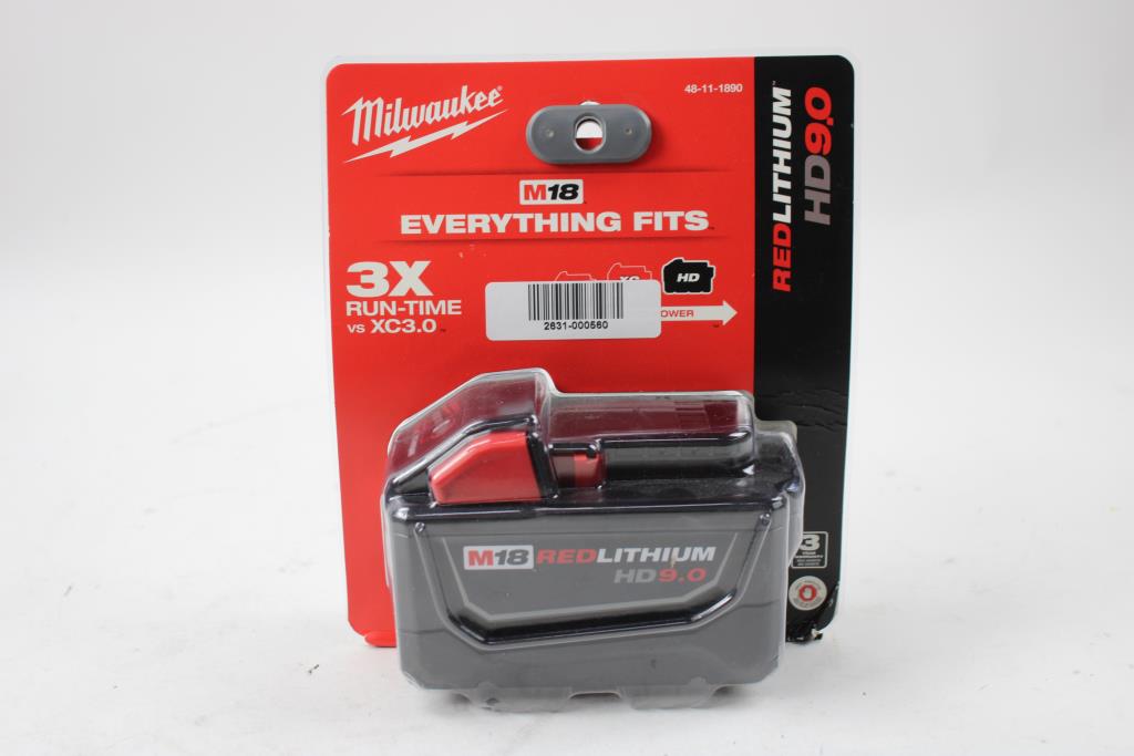 Milwaukee Red Lithium HD9.0 Battery Pack | Property Room