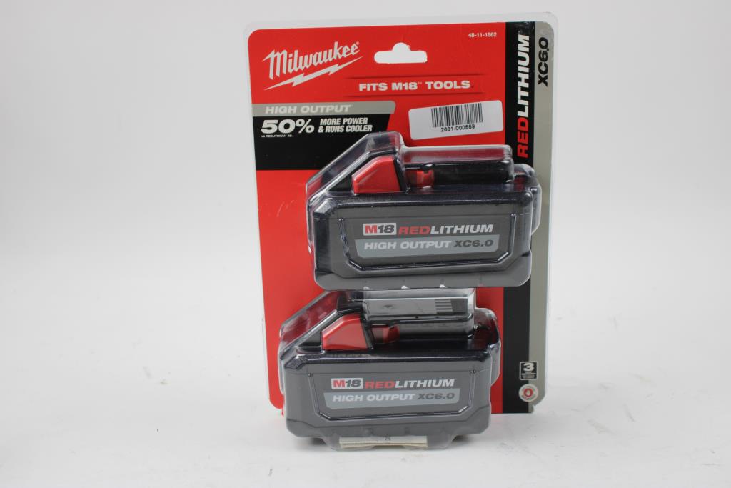 Milwaukee Red Lithium XC6.0 Battery 2-Pack | Property Room