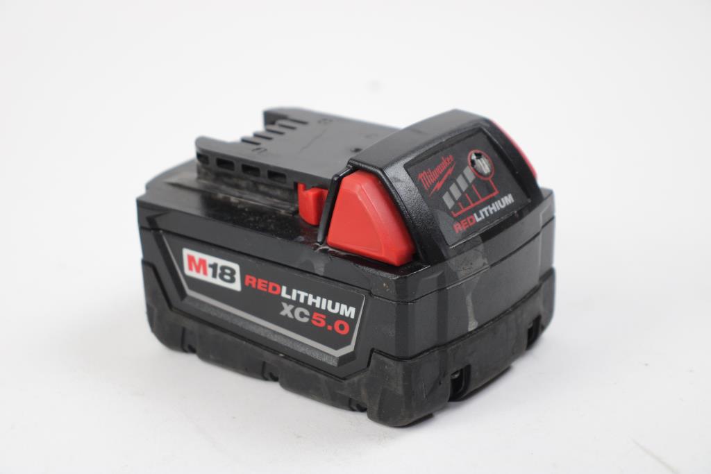 Milwaukee Shockwave Impact Duty Drill Bit Kit + M18 5.0AH Battery Pack ...