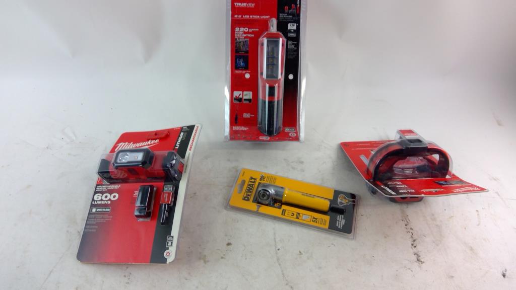 Milwaukee USB Rechageable Beacon Hard Hat Light Kit And More 4pc ...