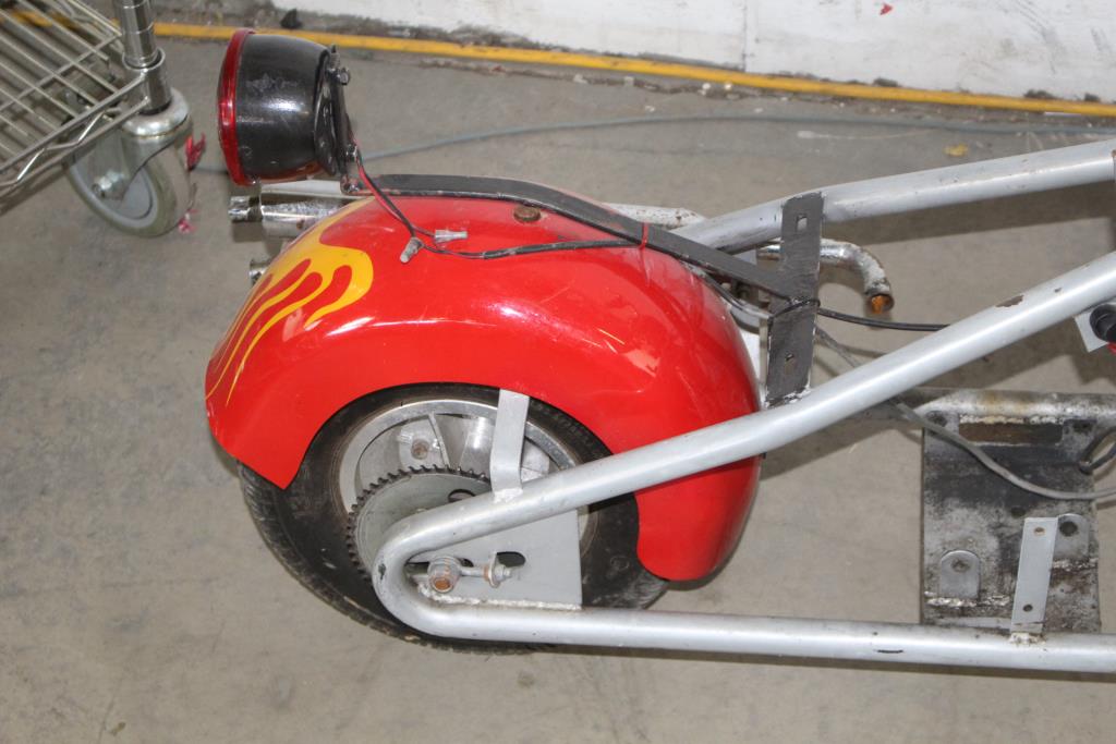 Mini Chopper Trike With Flame Paint | Property Room