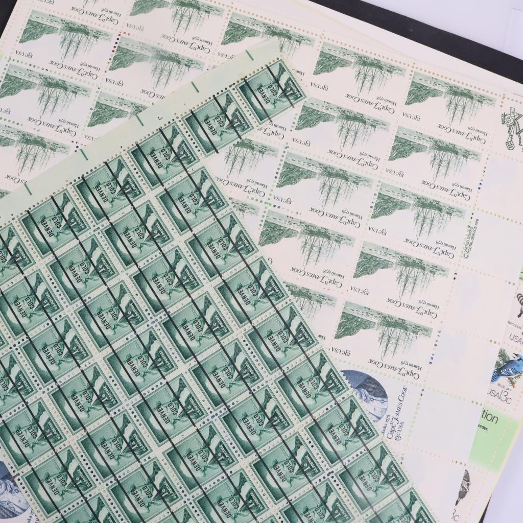 Mint Sheet File Book Of US And Foreign Stamps, 700+ Pieces | Property Room