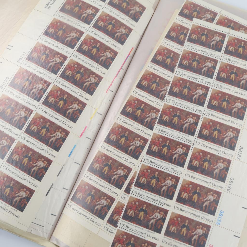Mint Sheet File Book Of US Stamps, 1100+ Pieces | Property Room