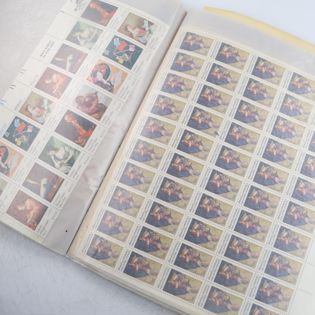 Mint Sheet File Book Of US Stamps, 1900+ Pieces | Property Room