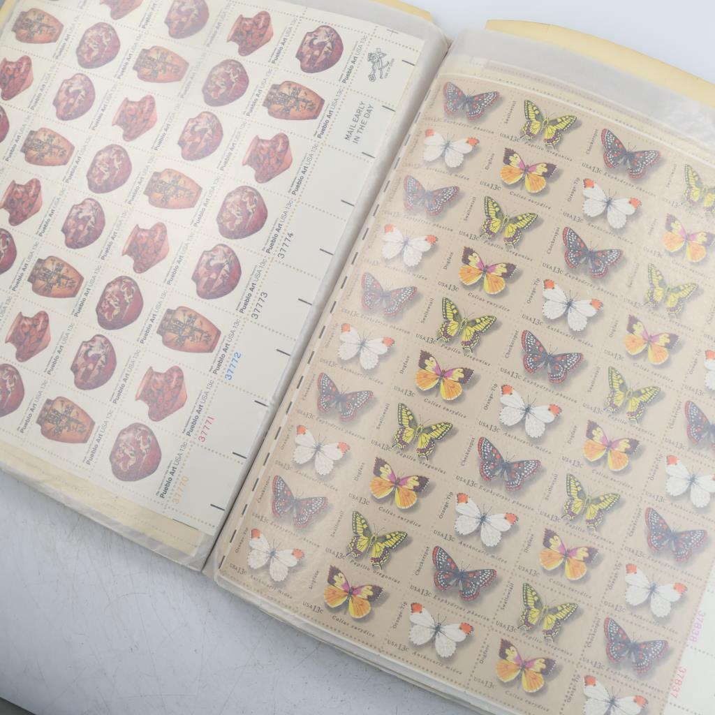 Mint Sheet File Book Of US Stamps, 1900+ Pieces | Property Room