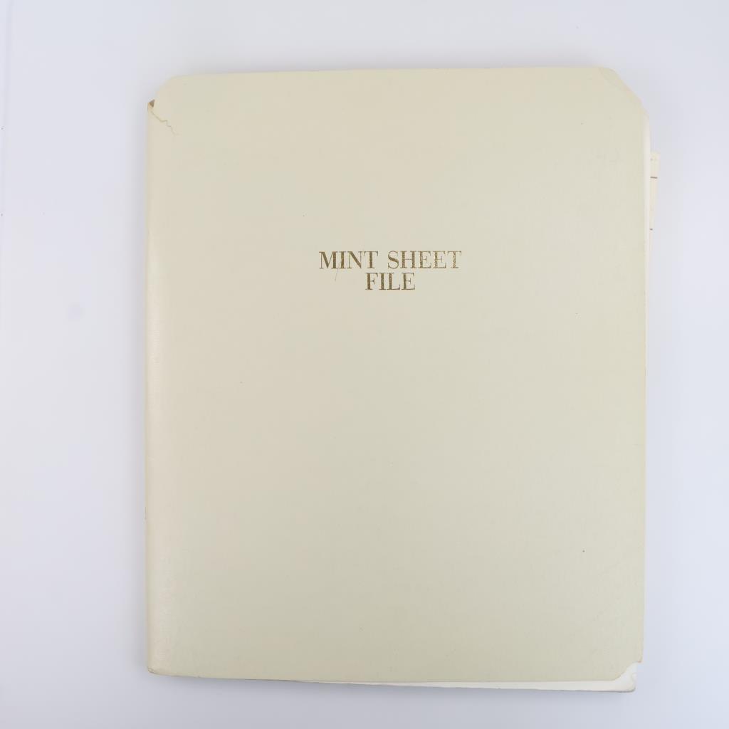 Mint Sheet File Book Of US Stamps, 1900+ Pieces | Property Room