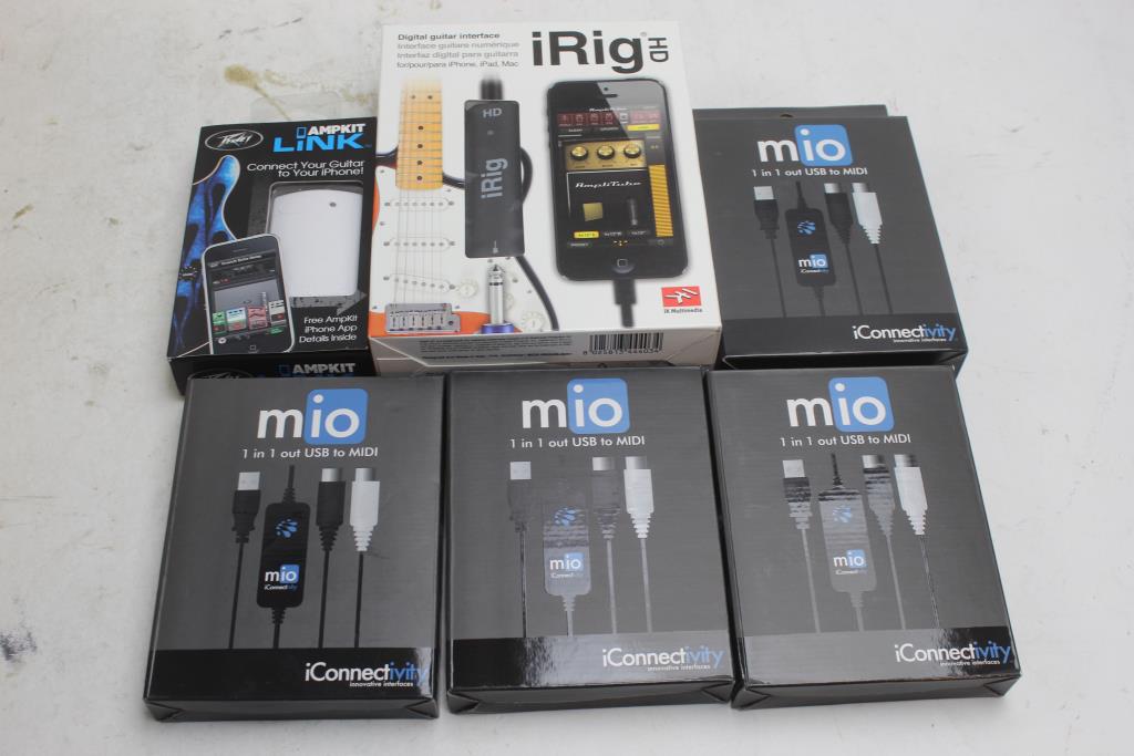 Mio Usb Cables, Irig Guitar Interface, Peavey Ampkit 6 Pieces ...