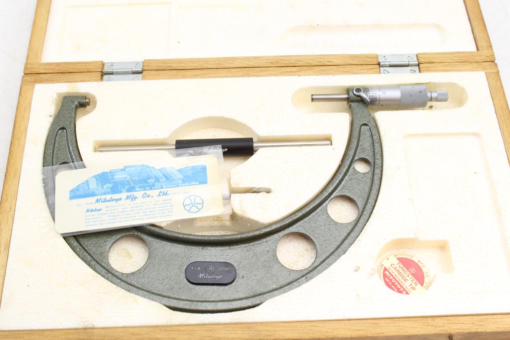 Mitutoyo 7 - 8 Inch Micrometer | Property Room