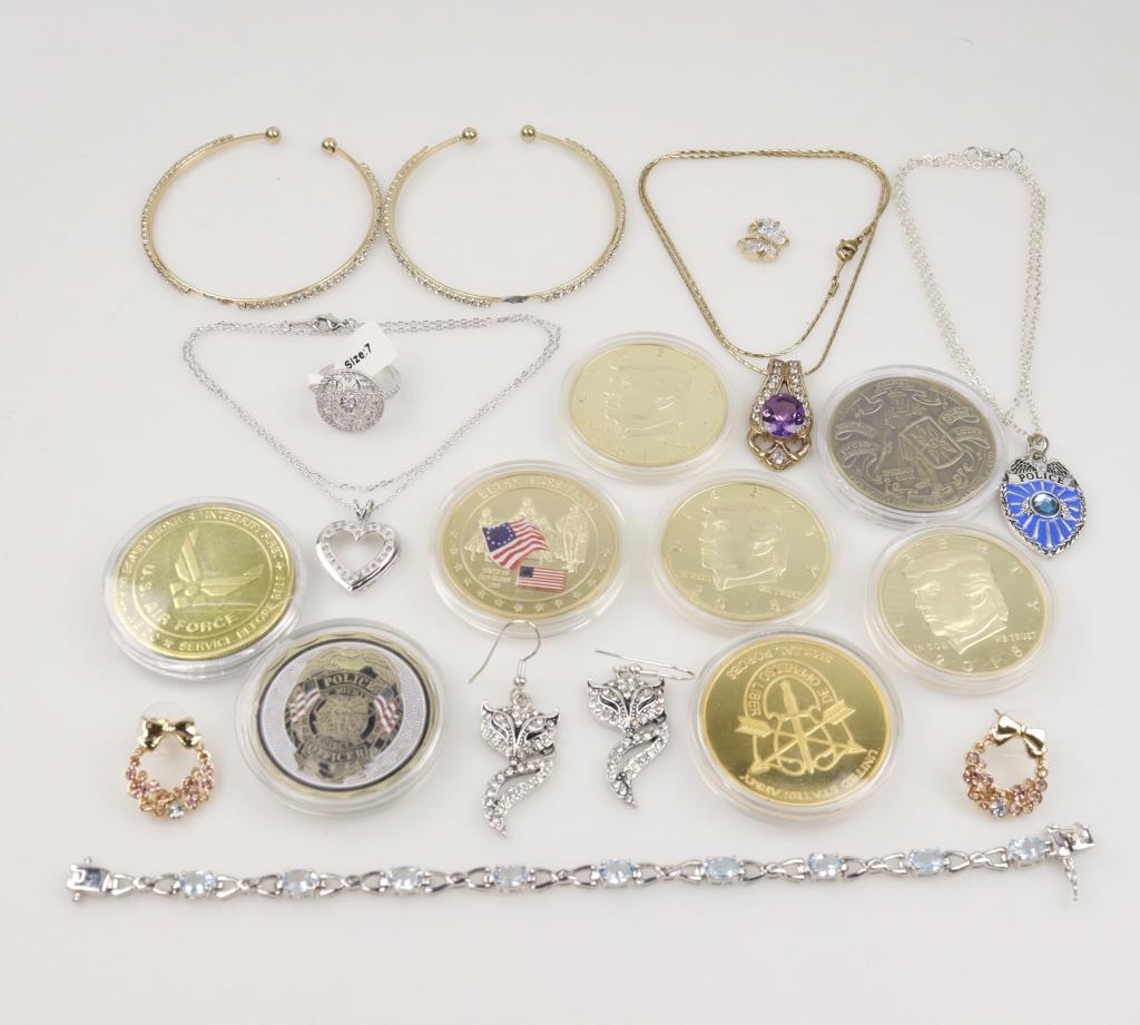 Mixed Jewelry And Coins, 13+ Pieces | Property Room