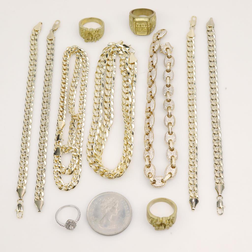 Mixed Jewelry And Foreign Coin, 12 Pieces | Property Room