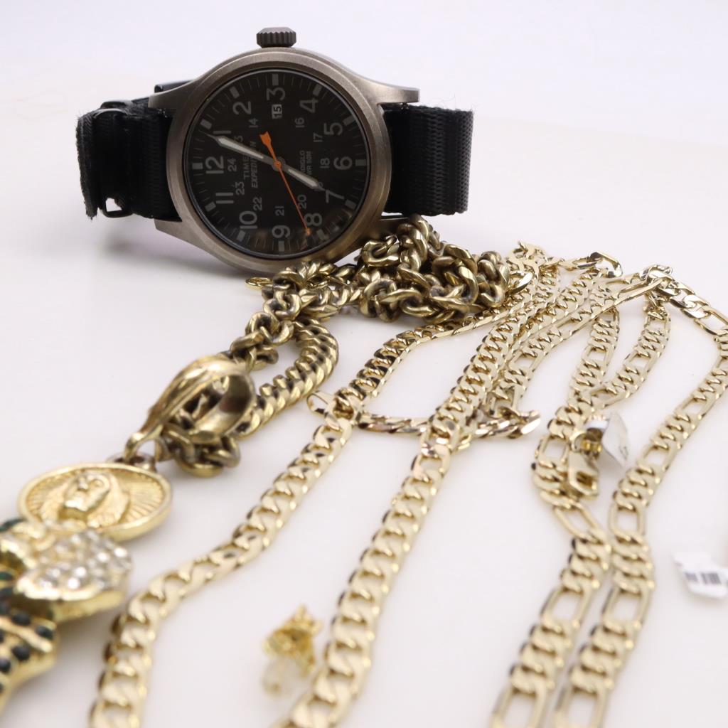 Mixed Jewelry And Timex Watch, 7 Pieces | Property Room