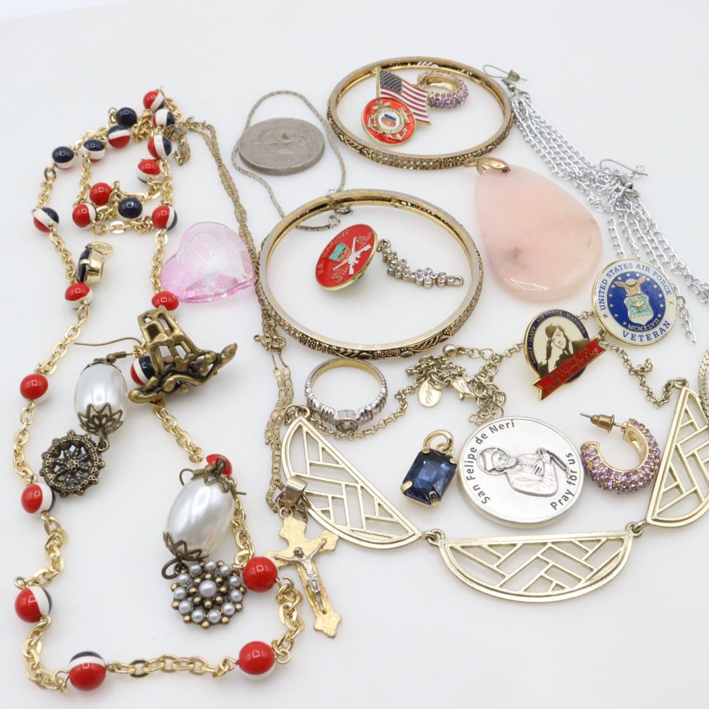 Mixed Jewelry, Foreign Currency And Token, 21+ Pieces | Property Room