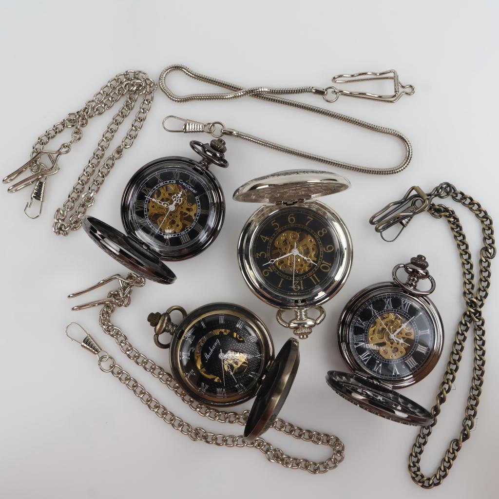 Mixed Pocket Watches And Chains, 4+ Watches | Property Room