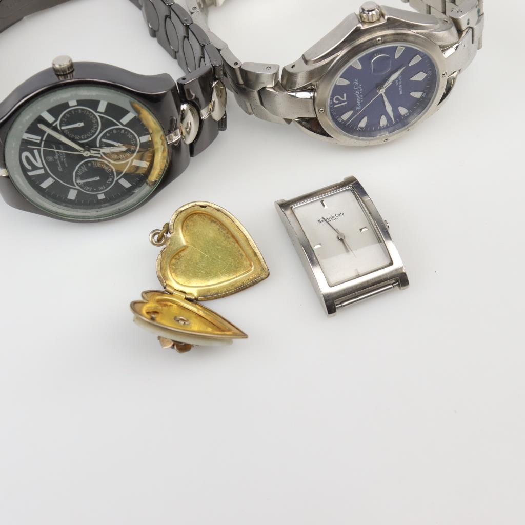 Mixed Watches And Heart Locket, 4 Pieces | Property Room