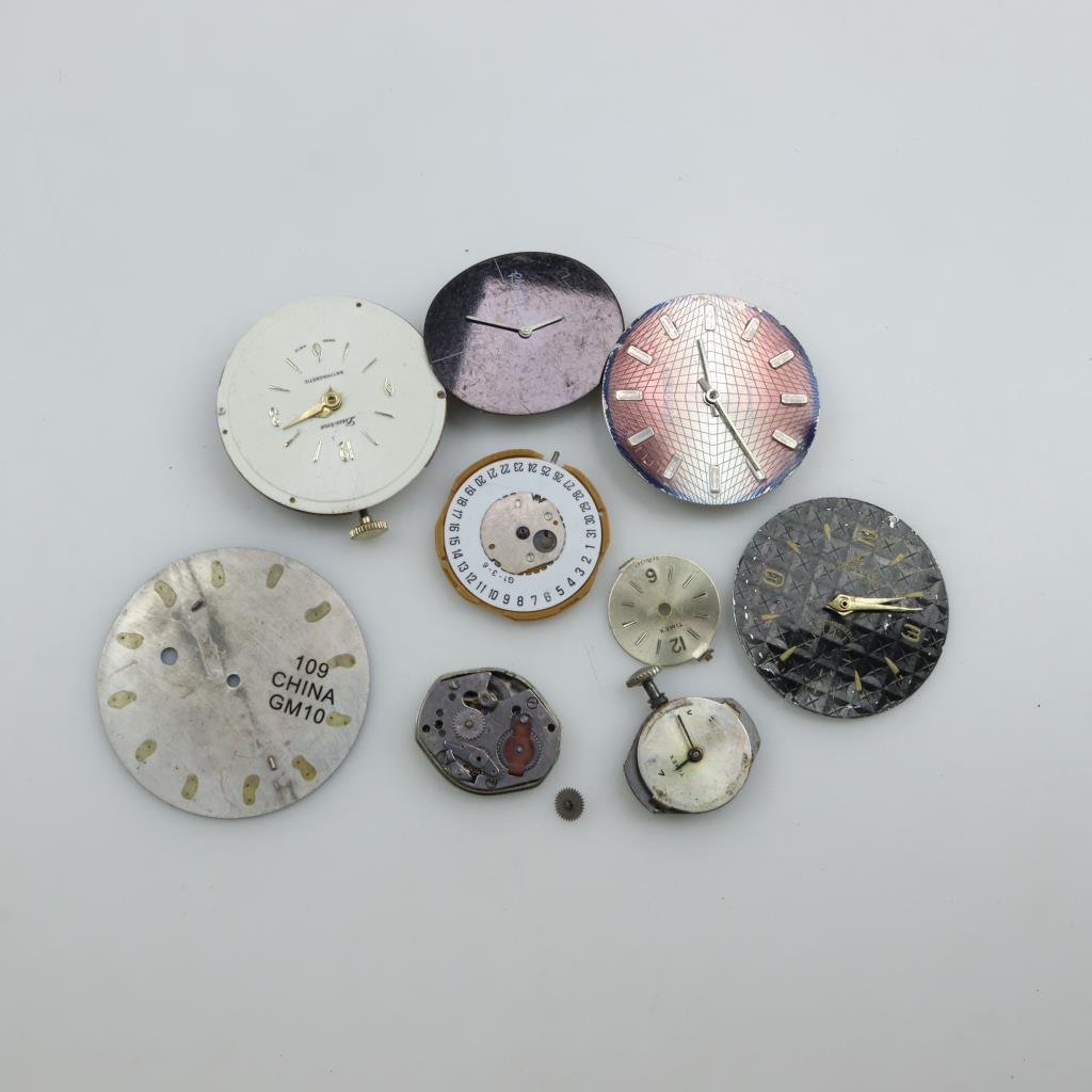 Mixed Watches Dials And Movements, 8 Parts | Property Room