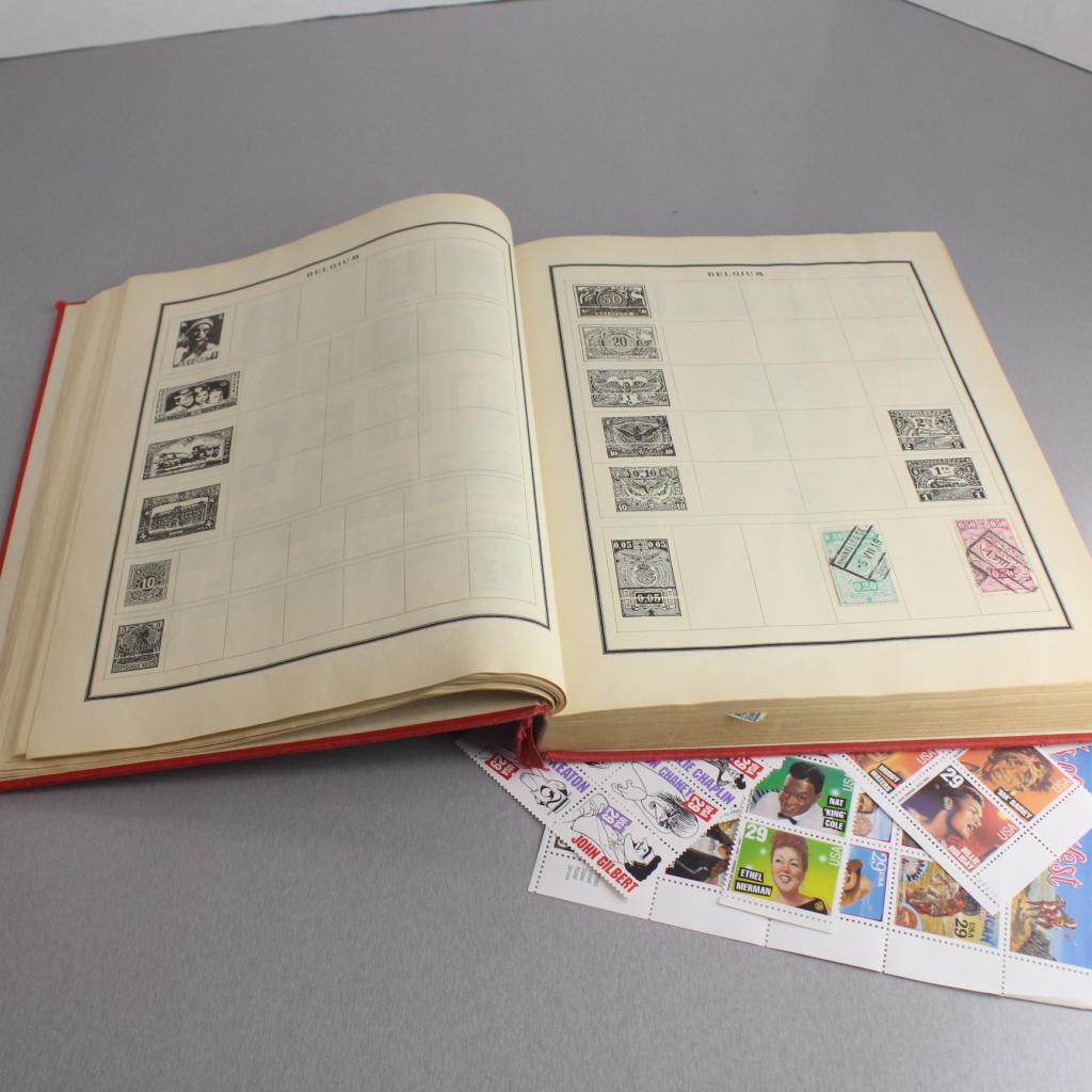 Modern Postage Stamp Album And US Stamps | Property Room
