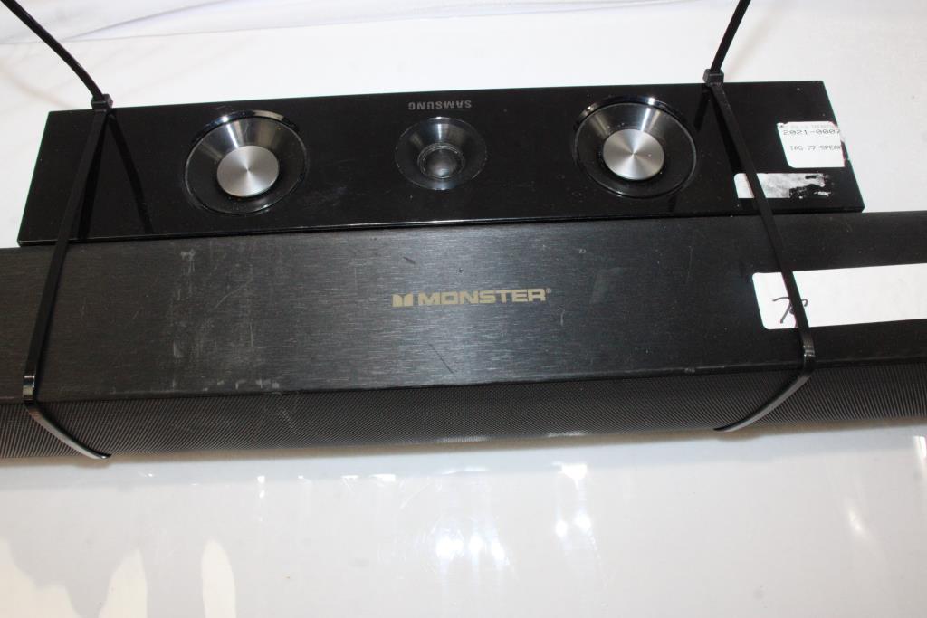 Monster Soundbar And Samsung Speaker Bar | Property Room