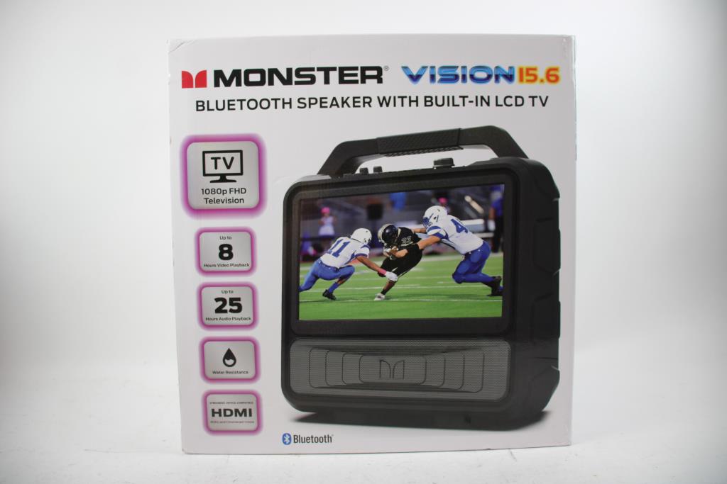 Monster Vision 15.6 Bluetooth Speaker With Built-In LCD TV | Property Room