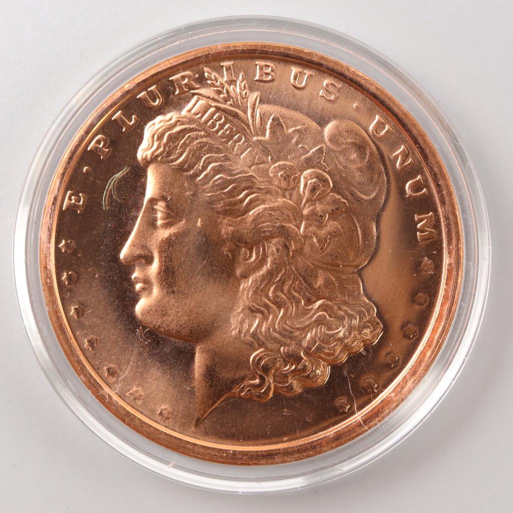 Morgan Fine Copper 1 AVDP Oz. Round | Property Room