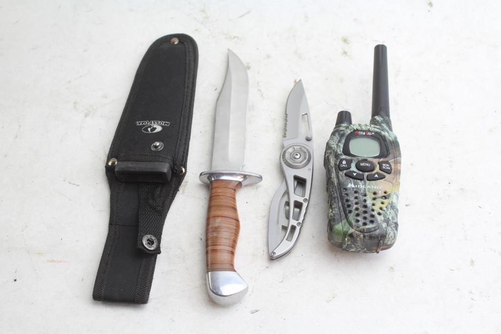 Mossy Oak Fixed Blade Knife, Midland Radio, Gerber Folding Knife, 3 ...