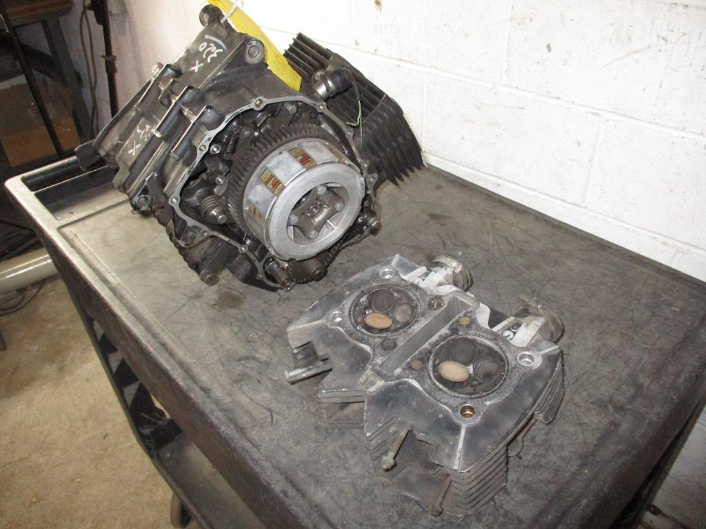Motorcycle Engine Block And Head, Sold For Parts | Property Room
