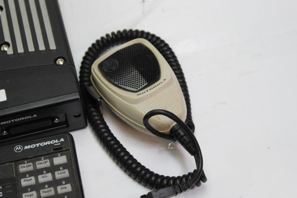 Motorola Control Unit, Microphone, And Radio 3 Pieces | Property Room