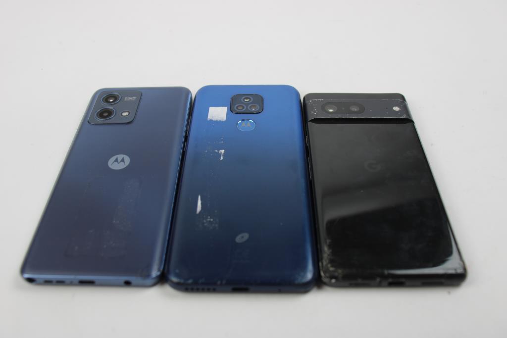 Motorola, Google Cell Phone Lot, 3 Pieces, Sold For Parts | Property Room