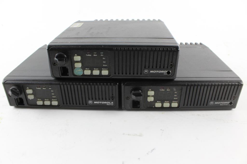 Motorola Max Trac Radio Recievers, 3 Pieces | Property Room