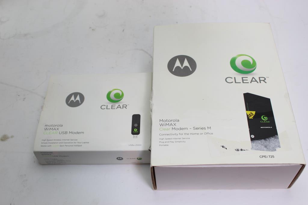 Motorola Modem And Usb Modem 2 Pieces | Property Room