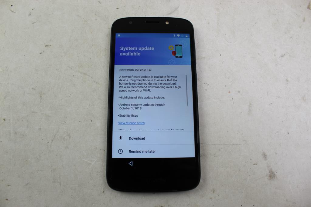 Motorola Moto E Play 5th Gen, 16GB, MetroPCS, Google Account Locked ...
