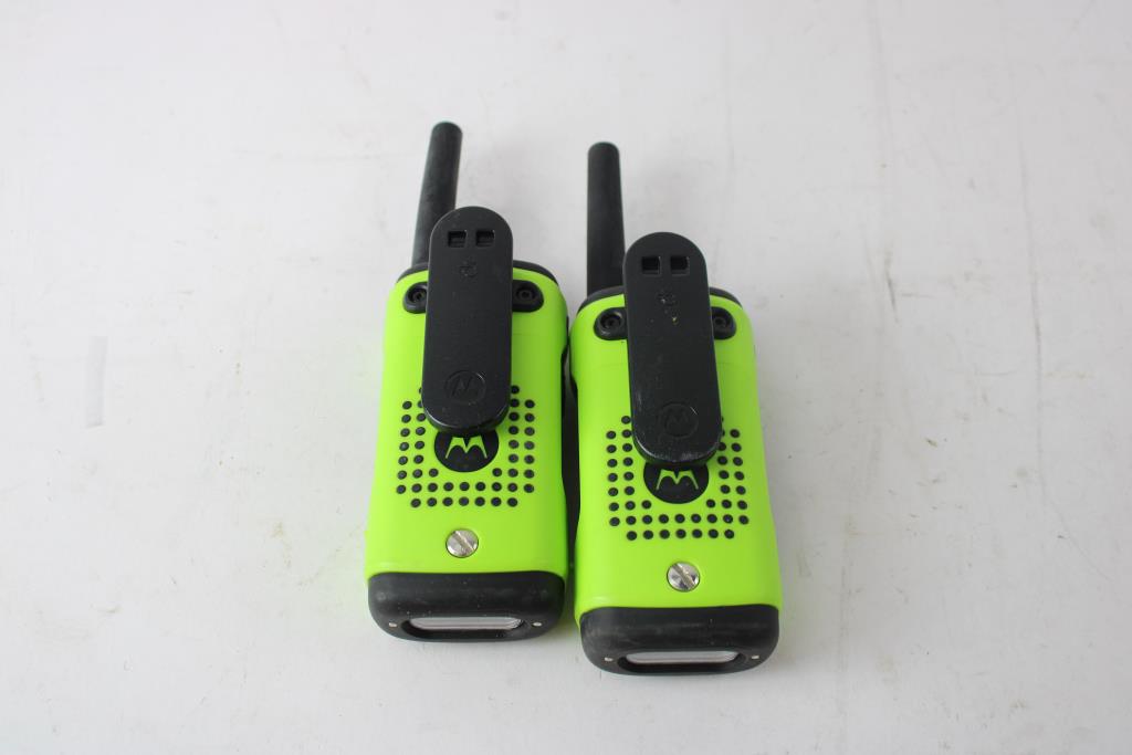 Motorola Radio Set, Green | Property Room