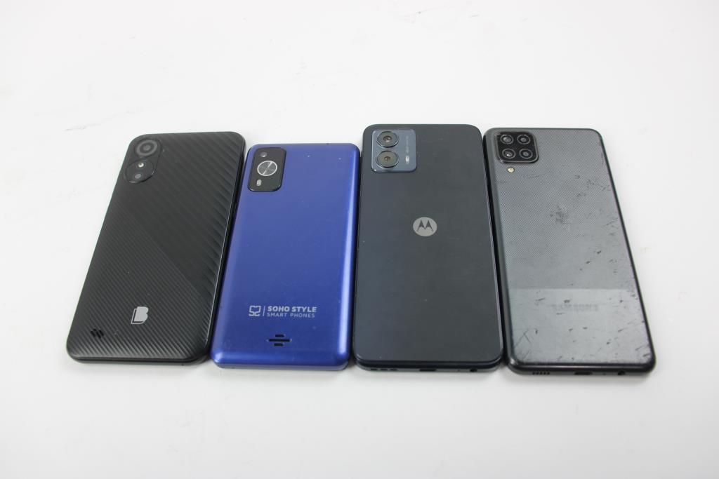 Motorola, Samsung, BLU, Soho Style Cell Phone Lot, 4 Pieces, Sold For ...