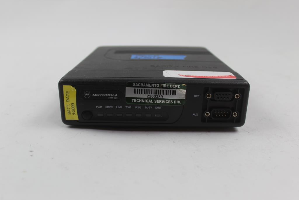 Motorola Vrm 650 F3454a Data Mobile Radio | Property Room