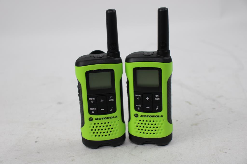 Motorola Waterproof Two-Way Radio Green, 2 Pieces | Property Room