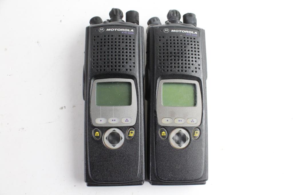 Motorola XTS 5000 Two Way Radios, 2 Pieces | Property Room