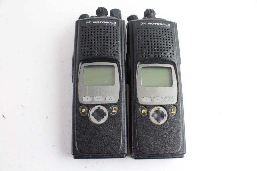Motorola XTS 5000 Two Way Radios, 2 Pieces | Property Room
