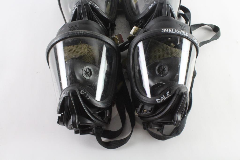 MSA Gas Masks, Size Large, 4 Pieces | Property Room