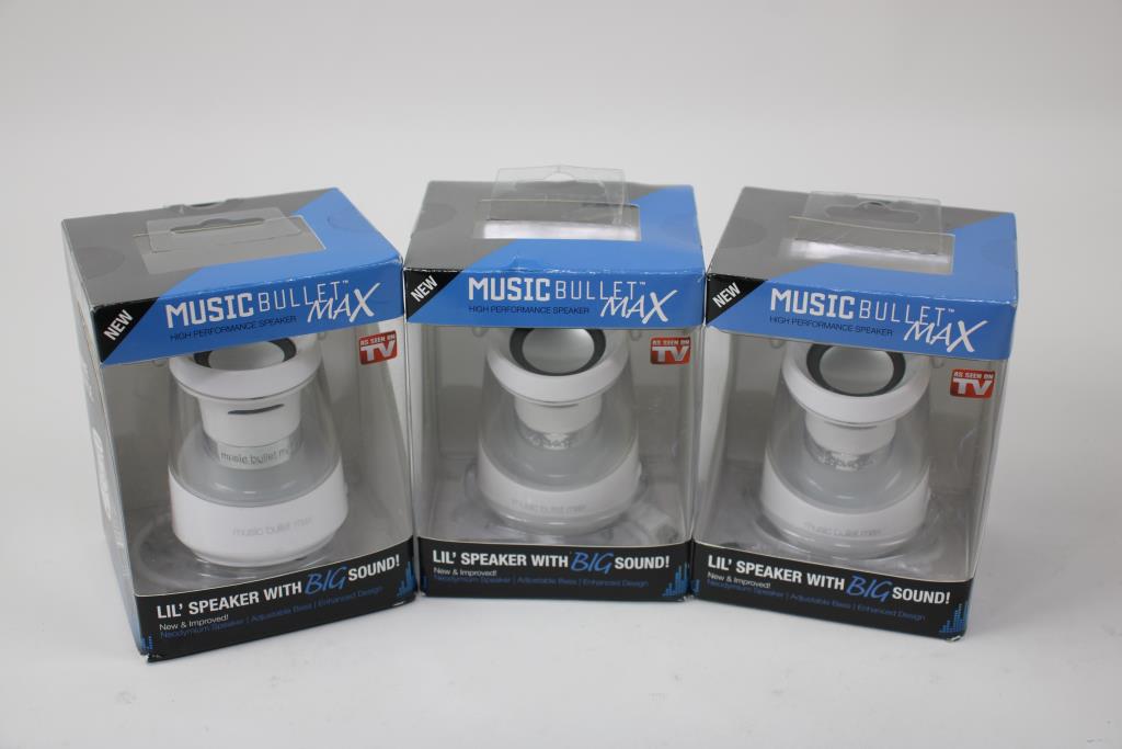 Music Bullet Maxc Speakers, 4 Pieces | Property Room