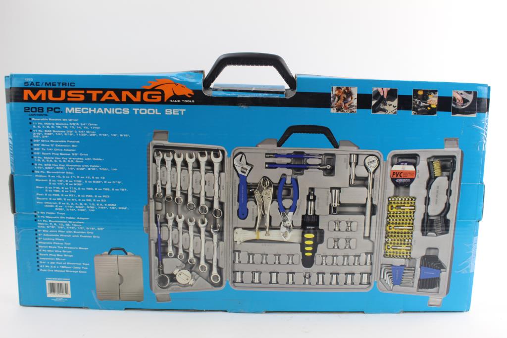 Mustang 208 Piece Mechanics Tool Set | Property Room