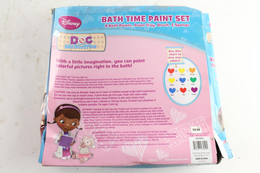 MZB Accessories Disney Bath Time Paint Set | Property Room