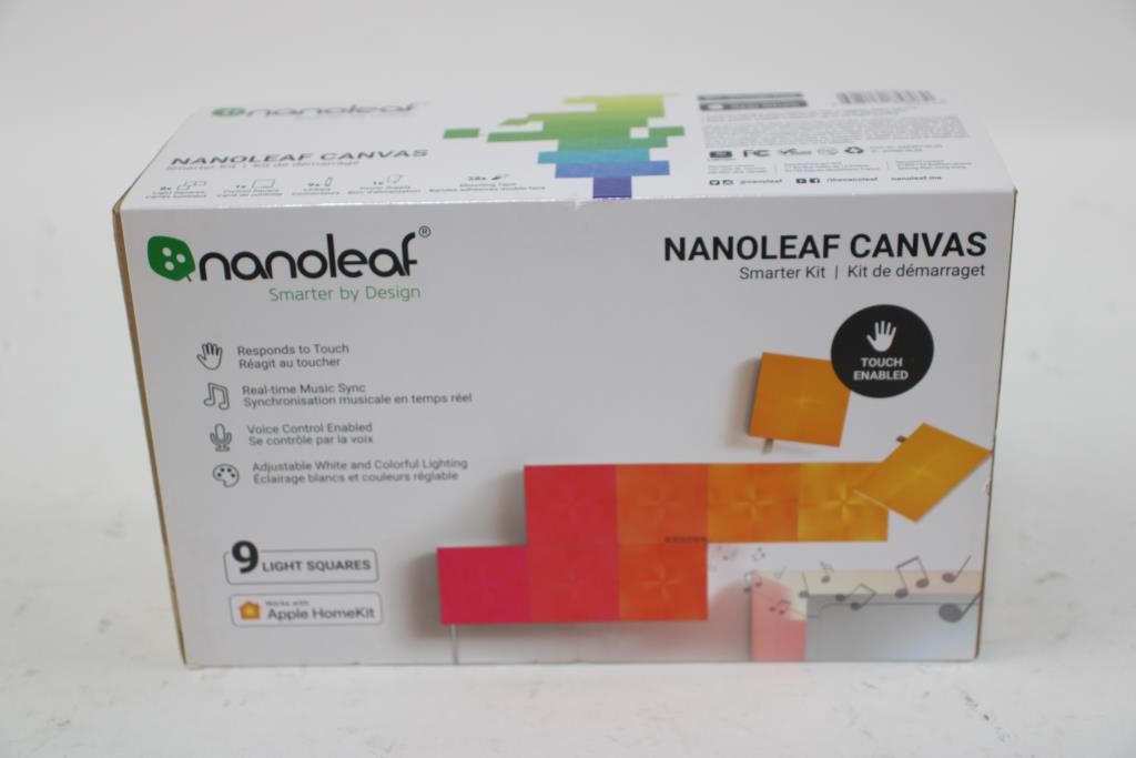 Nanoleaf Canvas Smarter Kit 9 Light Squares | Property Room