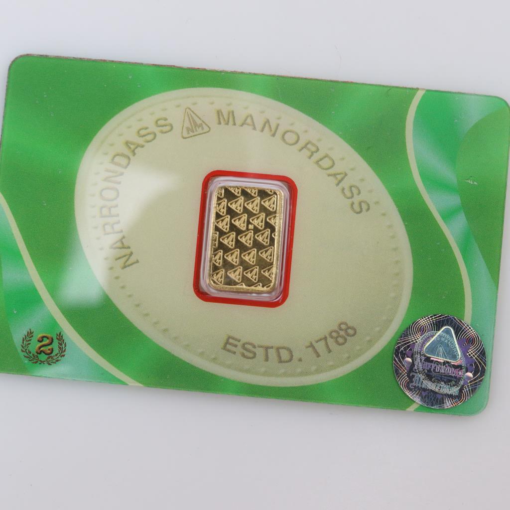 Narrondass Manordass Fine Gold 2g Bar | Property Room