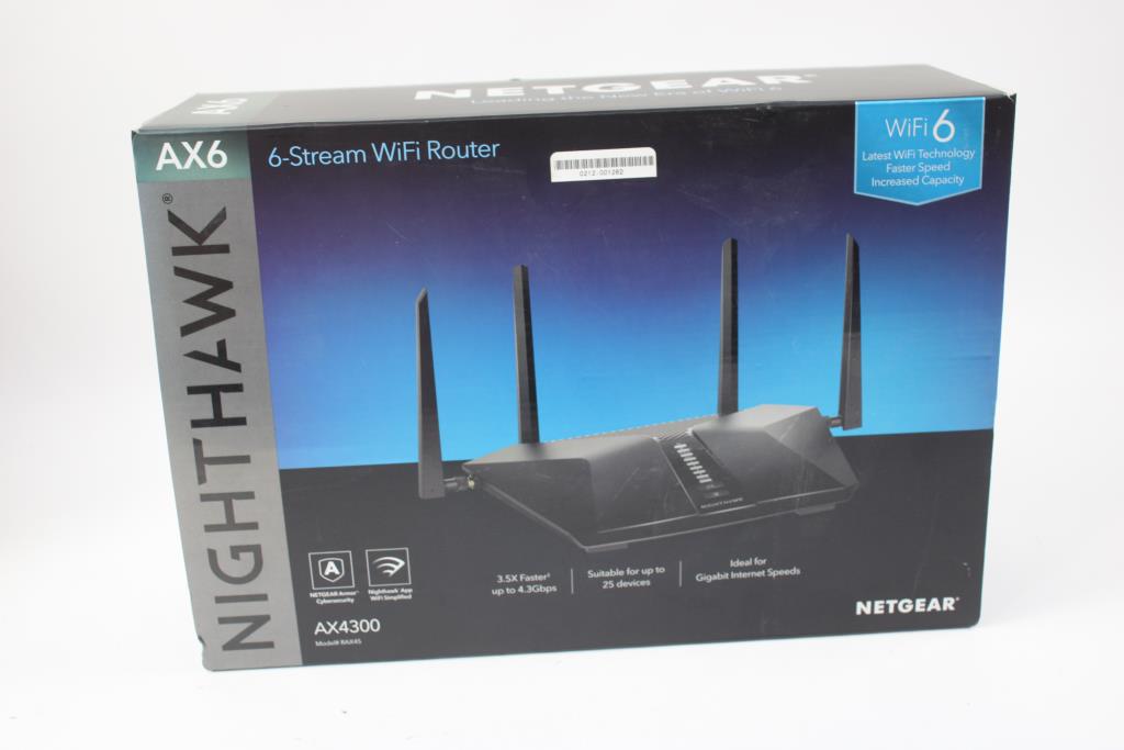 Natgear AX6 Nighthawk 6 Sream WiFi Router | Property Room