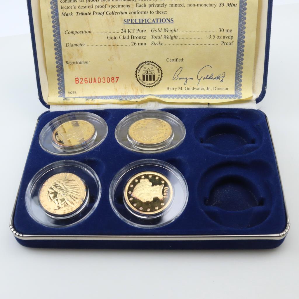 National Collector's Mint $5 Mint Mark Tribute Proof Replica Collection ...