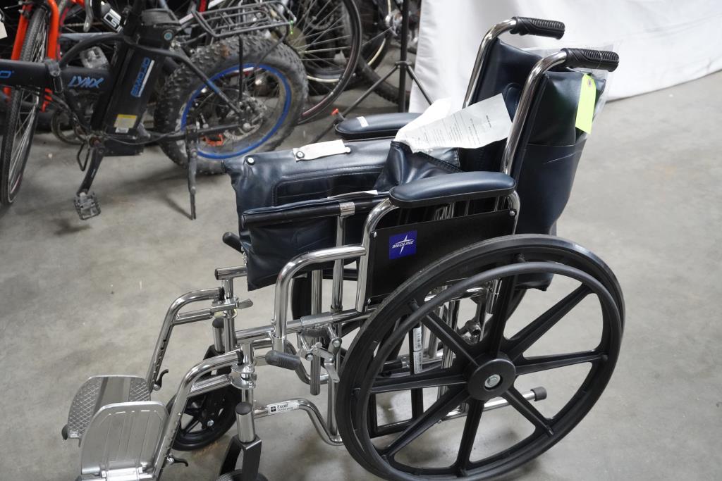 Navy Blue Medline Wheelchair | Property Room